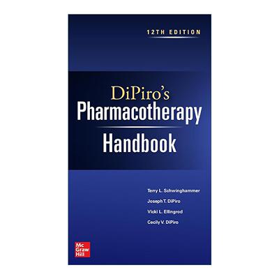 英文原版 DiPiro's Pharmacotherapy Handbook 药物疗法手册 第12版 英文版 进口英语原版书籍
