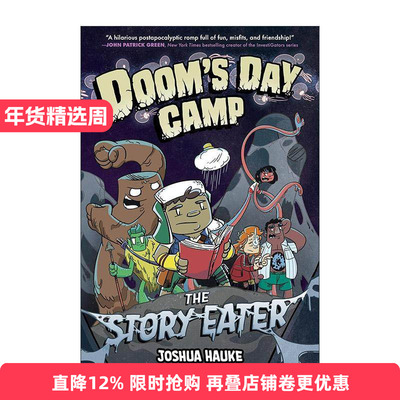 英文原版 Doom's Day Camp 02 The Story Eater 末日夏令营2 食故事者 儿童全彩搞笑科幻冒险漫画 Joshua Hauke 进口英语原版书籍