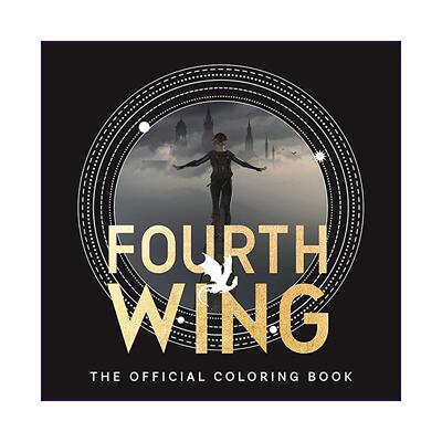 英文原版 Fourth Wing: The Official Coloring Book 四旋翼 上色书 龙骑士战争学院 英文版 进口英语原版书籍