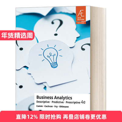英文原版 Business Analytics 商业数据分析 如何描述 预测 规范 第四版 Camm/Cochran 英文版 进口英语原版书籍