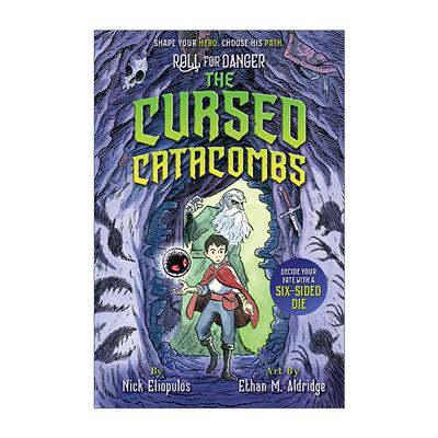 英文原版Roll for Danger The Cursed Catacombs滚向危险被诅咒的地下墓穴儿童奇幻冒险小说 Minecraft我的世界作者Nick Eliopulos