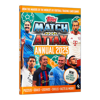 英文原版 Match Attax Annual 2025 欧冠球星卡牌游戏 2025年鉴 精装 英文版 进口英语原版书籍