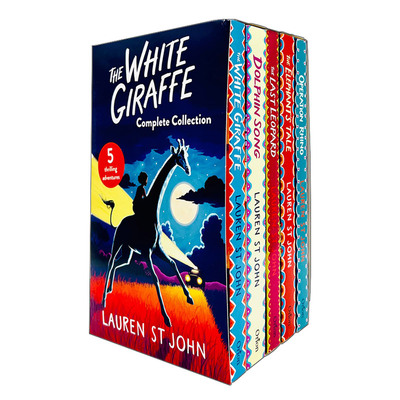 英文原版 Lauren St John's White Giraffe Series 5 Copy Slipcase 劳伦圣约翰的白色长颈鹿5册 英文版 进口英语原版书籍