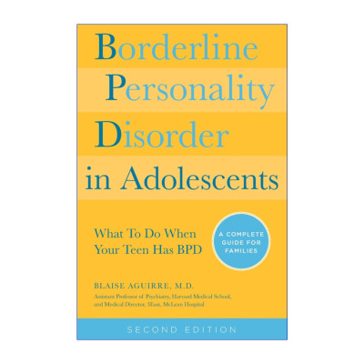 英文原版 Borderline Personality Disorder in Adolescents 青少年边缘型人格障碍 英文版 进口英语原版书籍