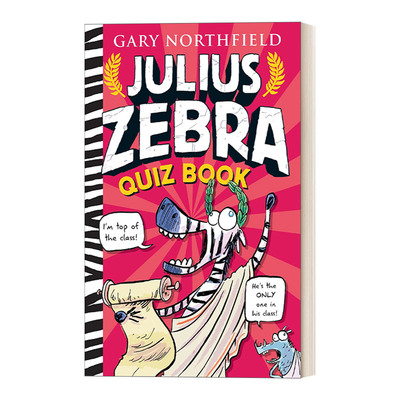 英文原版 Julius Zebra Quiz Book 斑马主题问答游戏书 英文版 进口英语原版书籍