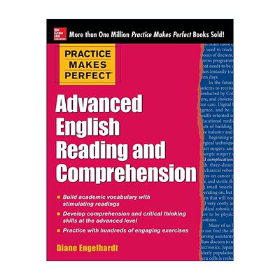原版 Practice Makes Perfect Advanced English Reading and Comprehension 熟能生巧 高级英语阅读与理解 进口原版书籍