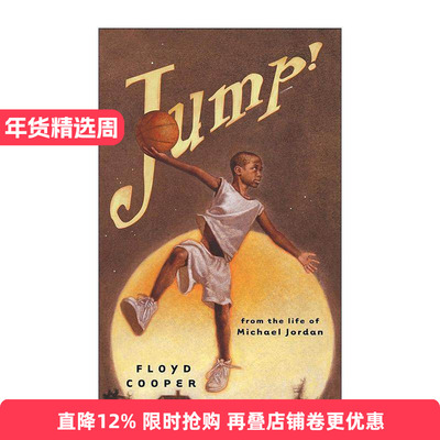 英文原版 Jump 跳 迈克尔·乔丹传 儿童精装绘本 NBA篮球 Floyd Cooper 英文版 进口英语原版书籍