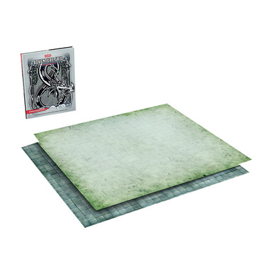 英文原版 D&D Adventure Grid Dungeons & Dragons 龙与地下城冒险游戏板 可折叠 干 湿擦皆可 英文版 进口英语原版书籍