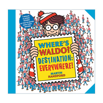 英文原版 Where’s Waldo Destination Everywhere 沃尔多在哪里 无处不在 儿童趣味游戏活动书 经典场景找一找 Martin Handford