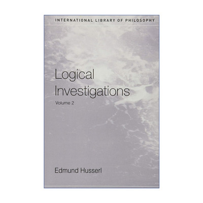 Logical Investigations Volume 2 逻辑研究 第二卷 豆瓣阅读进口原版英文书籍