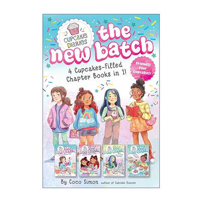 英文原版 4 Cupcake-Filled Chapter Books In 1! 蛋糕烘焙师姐妹篇4合1 英文版 进口英语原版书籍