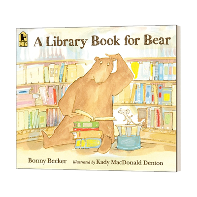 英文原版 A Library Book for Bear Bear and Mouse 04 一本给熊的图书馆书 熊与老鼠04 儿童阅读主题绘本 英文版 进口英语书籍