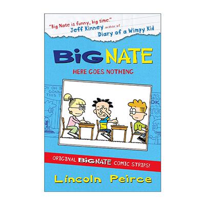 英文原版 Big Nate Compilation: Here Goes Nothing 我们班有个捣蛋王 大内特漫画合集 儿童漫画 校园幽默 进口英语原版书籍