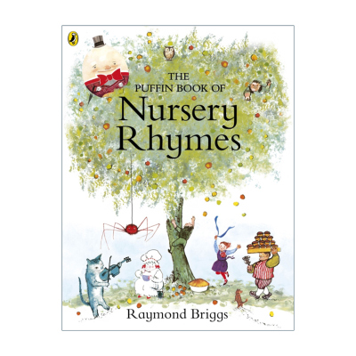 英文原版 The Puffin Book of Nursery Rhymes 鹅妈妈英文童谣集250首 精装 雷蒙德·布里格斯绘本 英文版 进口英语原版书籍
