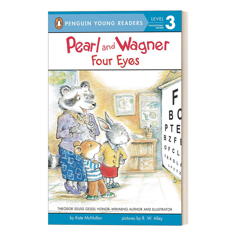 英文原版 Pearl and Wagner Four Eyes Level 3 珍珠和瓦格纳系列 四只眼睛 企鹅青少分级阅读3级 英文版 进口 ...