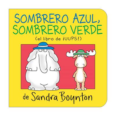 原版 Sombrero azul sombrero verde 蓝帽子 绿帽子 西班牙语 纸板书 进口原版书籍