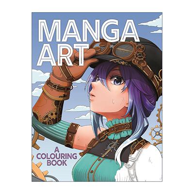 英文原版 Manga Art A Colouring Book 英文版 进口英语原版书籍