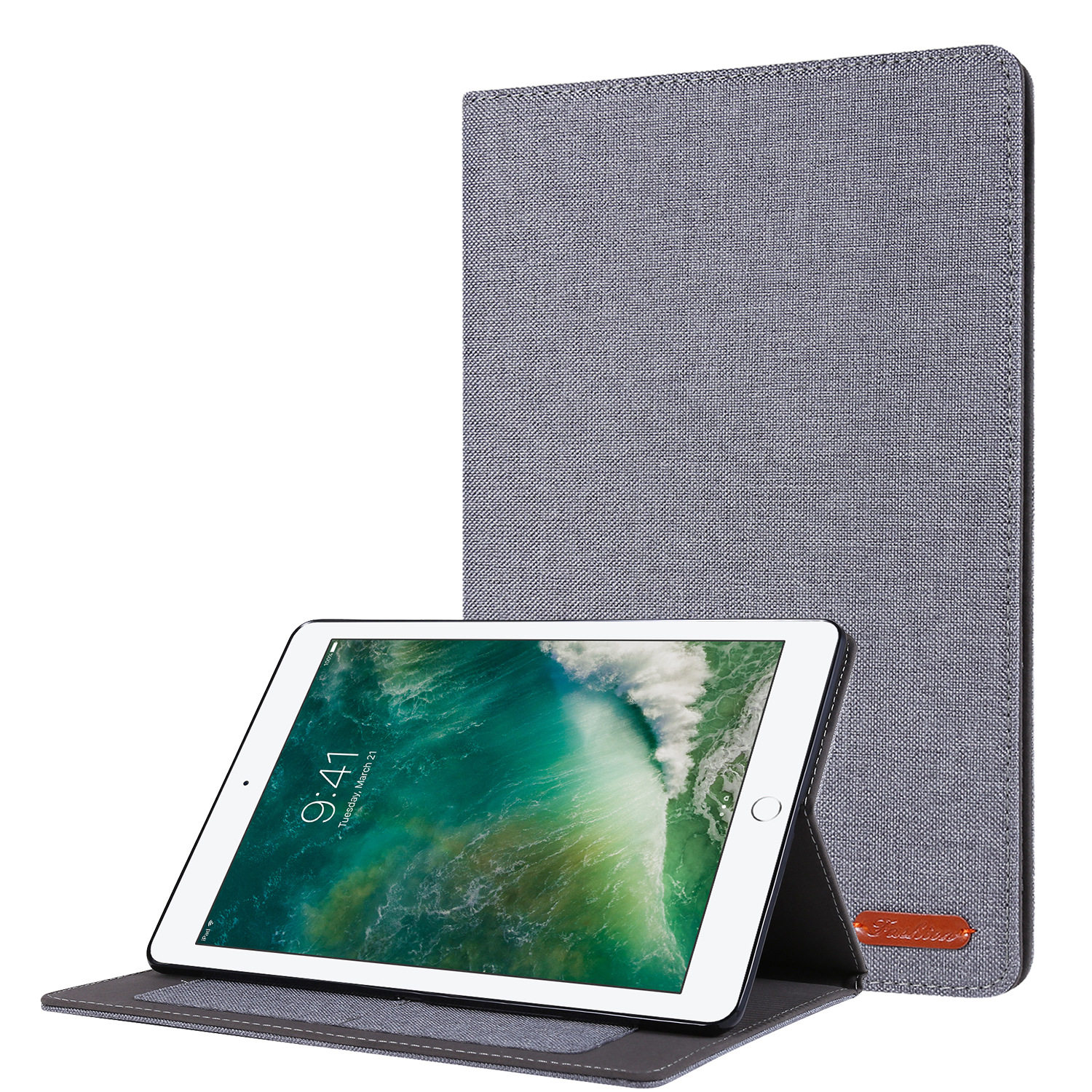 适用于iPad10.5/10.2 2019/2020平板电脑休眠保护套布纹TPU软壳套