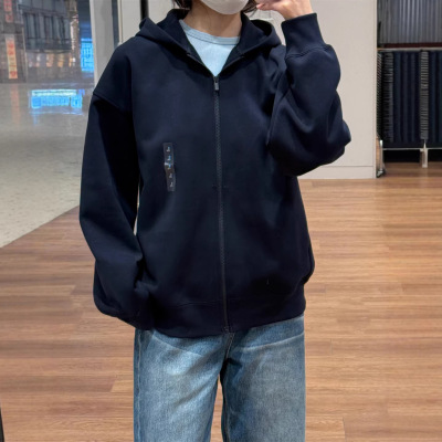 日单26春季男装女装宽松连帽拉链运动开衫/长袖外套卫衣AL485735
