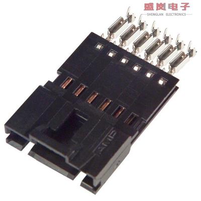 原装正品5-103945-5[CONN PLUG 6POS IDC 22-26AWG GOLD]