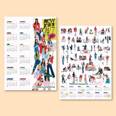 newjeans自制日历海报全店满5送1