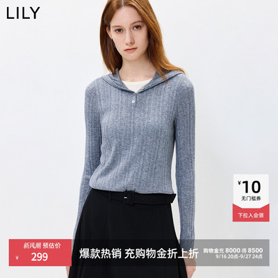 LILY羊毛混纺通勤套头针织衫