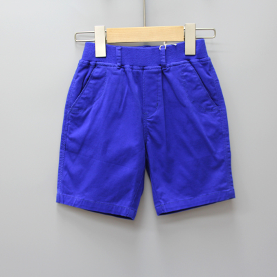 KS-HO系列110-160夏装 品牌童装折扣/童纯棉休闲短裤中裤11697兰