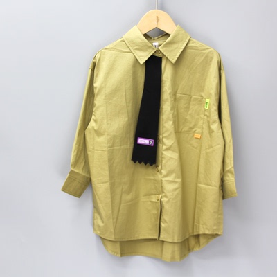 柏系列110-160春秋 品牌童装折扣/童薄款长袖衬衣衫11320军绿