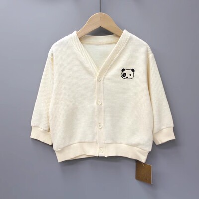 G哆la家100-130春秋 品牌童装折扣/儿童针织开衫休闲外套10329杏