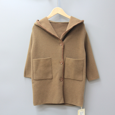 L玛系列110冬Ⅲ童装品牌折扣/儿童休闲毛衫外套33178咖