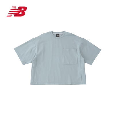 NB女款运动休闲针织上衣口袋T恤