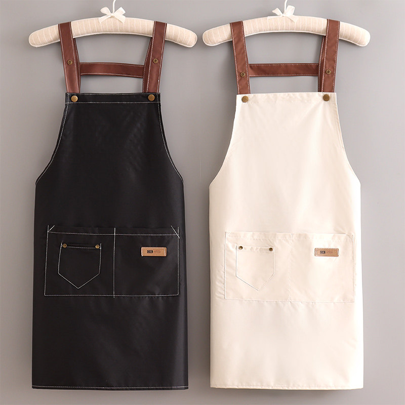 高档防水定制工装围裙男女网红爆款上班工作做饭厨房围腰印字餐饮_虎窝淘