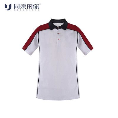 【自营推荐】学院风夏季青少年红袖白色短袖SLXYT-0233-CVCZDWY