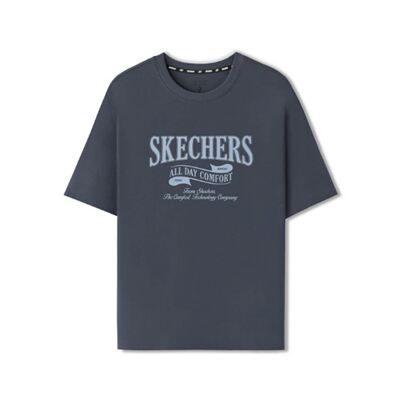 Skechers斯凯奇2026新款男女春夏吸湿排汗针织短袖T恤衫L226U073