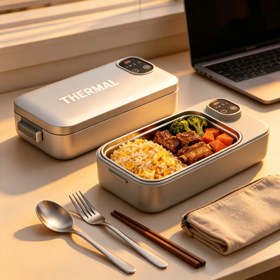 Lunch box电热饭盒304加热饭盒上班族保温饭盒便携户外热饭神器