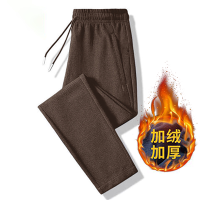 华夫格运动裤女夏季外穿高腰垂感显瘦直筒裤爆款宽松休闲裤子潮流