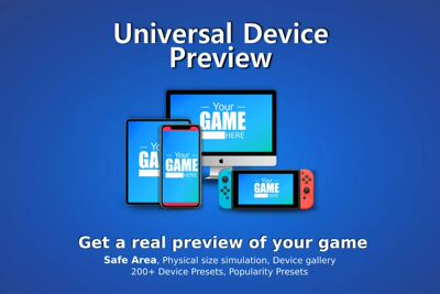 Universal Device Preview 1.10.1 - U3D快速预览调整UI工具