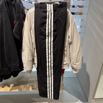 adidas阿迪达斯男裤2025春季新款运动休闲宽松透气直筒长裤JL6082