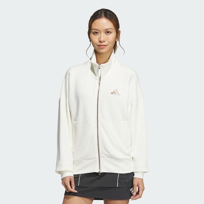 adidas阿迪达斯外套女子2025春季新款运动休闲宽松立领夹克JL6277