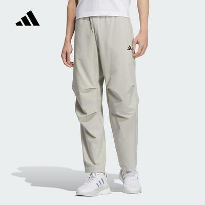 adidas阿迪达斯运动裤男2025夏季新款薄款速干梭织休闲长裤KC3093