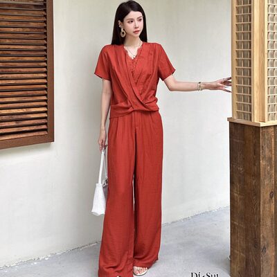 欧洲站2026夏季女蕾丝轻薄套裤