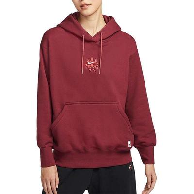 耐克女装复古休闲连帽套头卫衣