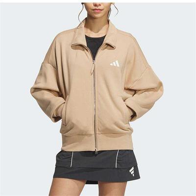 阿迪女装舒适百搭立领夹克外套