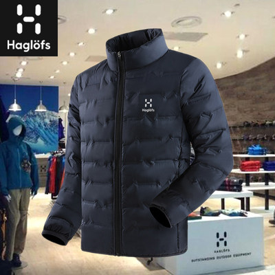 HAGLOFS火柴棍冬季石墨烯保暖白鸭绒外套户外防风防水休闲羽绒服