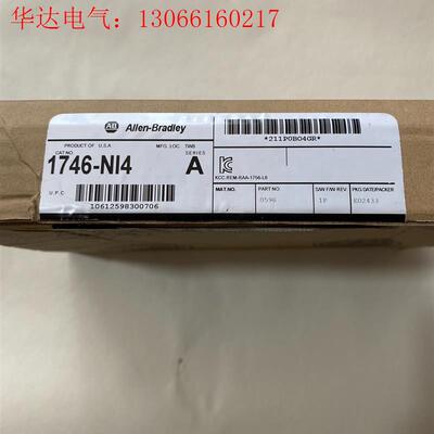 AB罗克韦尔可编程控制器模块,型号1746-NI4,实物图拍(请询价)