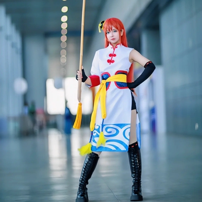 神乐cos服银魂旗袍未来神乐剧场版完结篇二次元cosplay服装全套