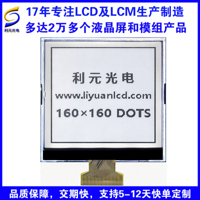 COG/LCD/160160/液晶显示屏/3.3寸工控屏点阵/UC1698U/厂家直销