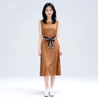 乔系列 D82456 时尚连衣裙品牌女装折扣启