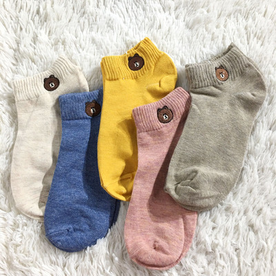 猫R系列 D98871 时尚袜子品牌折扣-五双装