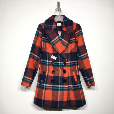 容系列 D96750 时尚毛呢外套品牌女装折扣